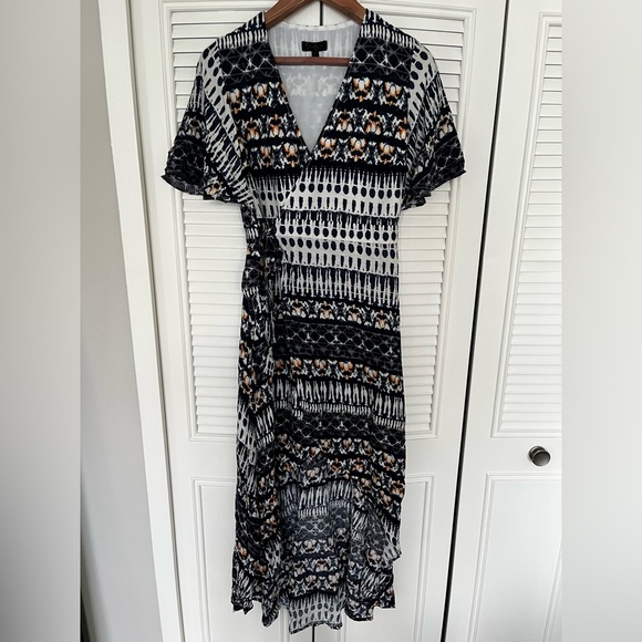 Jessica Simpson | Dresses | Jessica Simpson Blue And White High Low ...